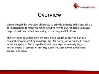 Pandemic Labs Services | PPT