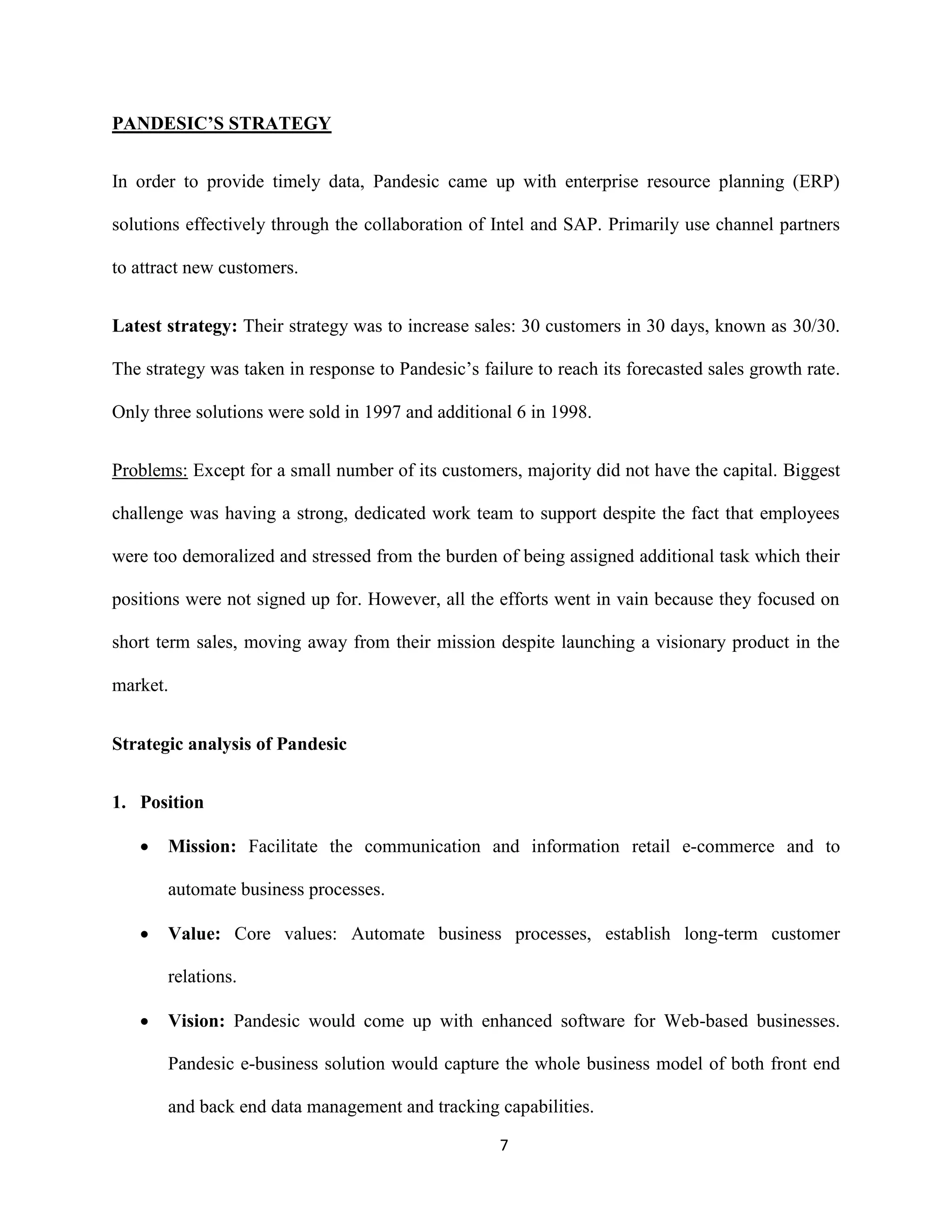 Pandesic case analysis | PDF
