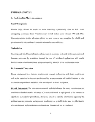 Pandesic case analysis | PDF