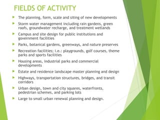 Landscape Architecture | PPT