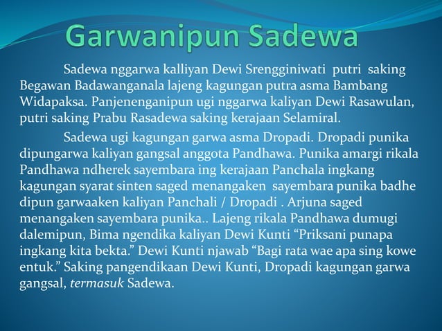 Pandhawa (sadewa) | PPT