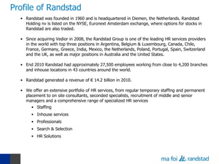 Pandia rajan ma foi randstad - the success story) | PPT