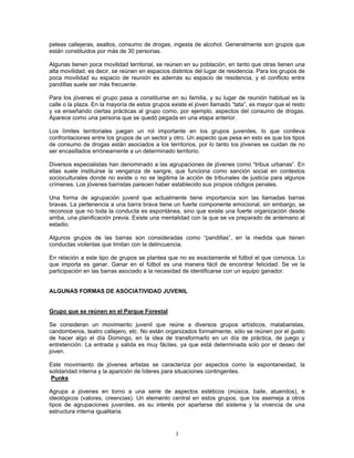 Pandillas Juveniles | PDF