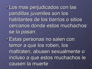 Pandillas Juveniles | PPT