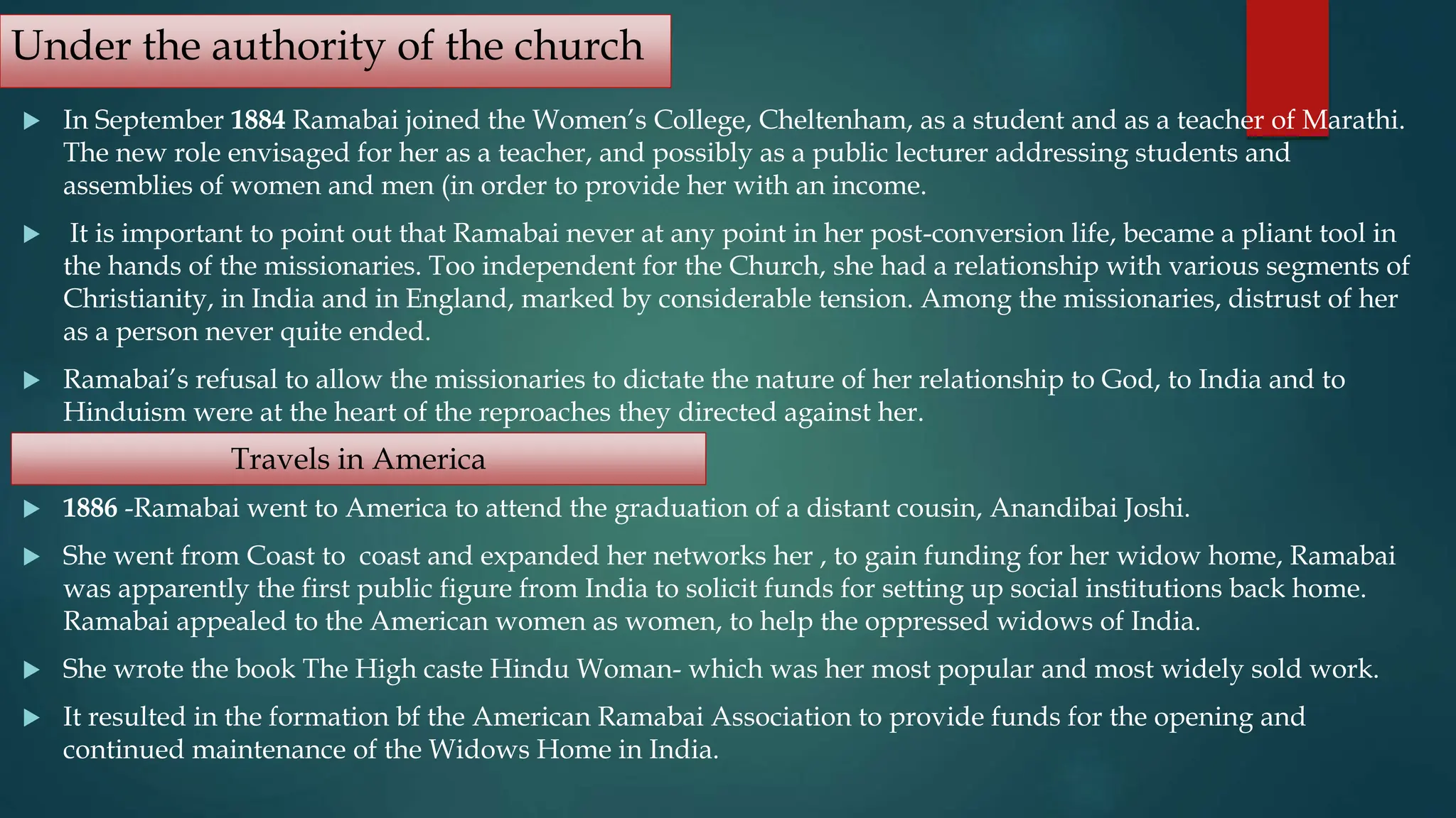 PANDITA RAMABAI- Indian political thought GENDER.pptx