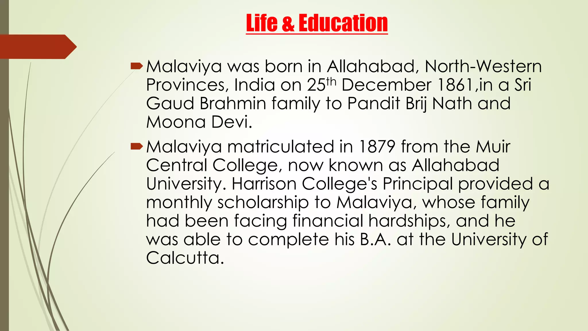 Pandit madan mohan malaviya | PPTX
