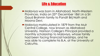 Pandit madan mohan malaviya | PPTX