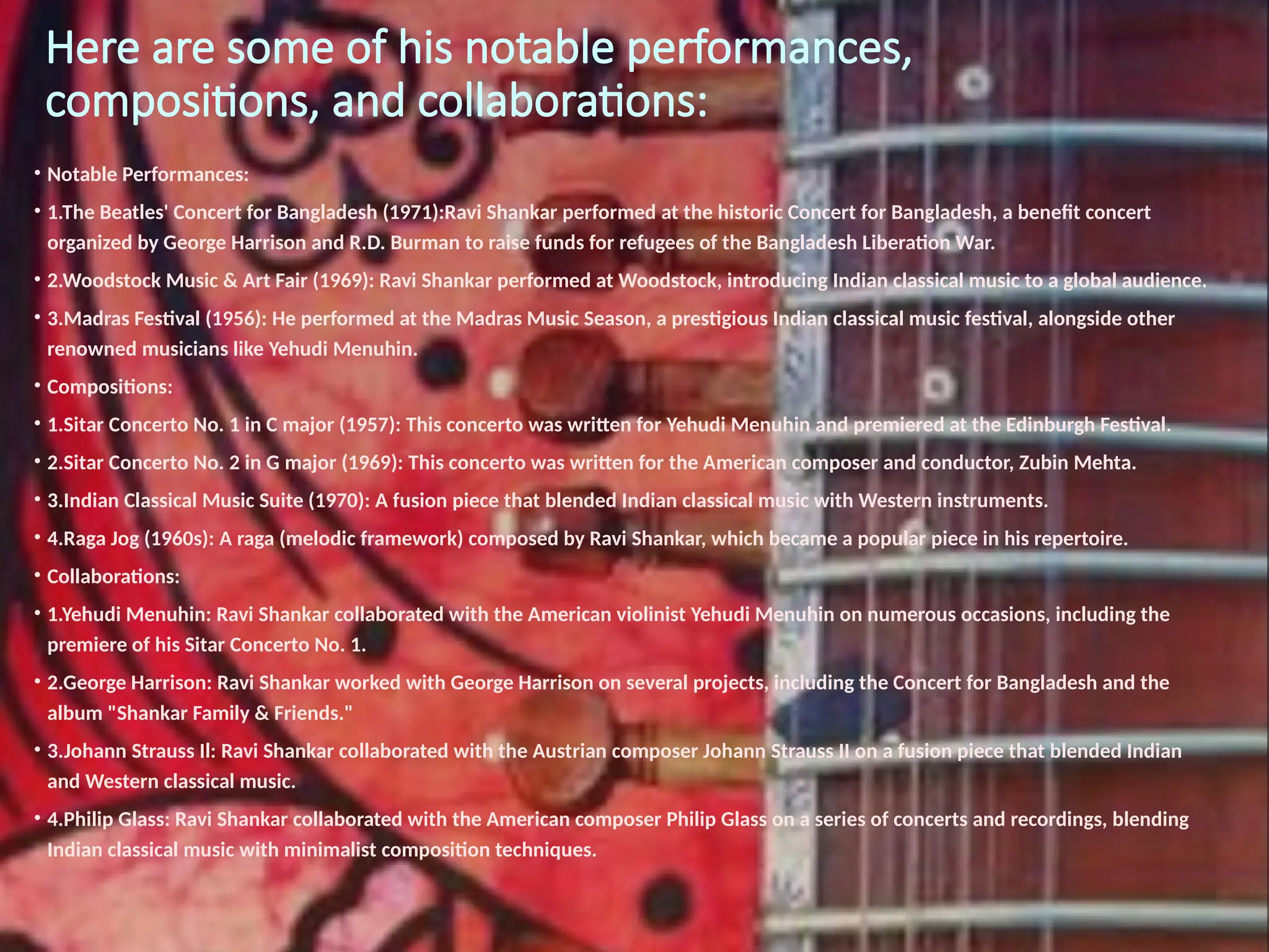 Pandit Ravi Shankar[1].pptx class9 english | PPTX | World/International Music | Music