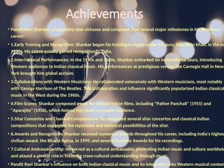 Pandit Ravi Shankar[1].pptx class9 english | PPTX | World/International Music | Music