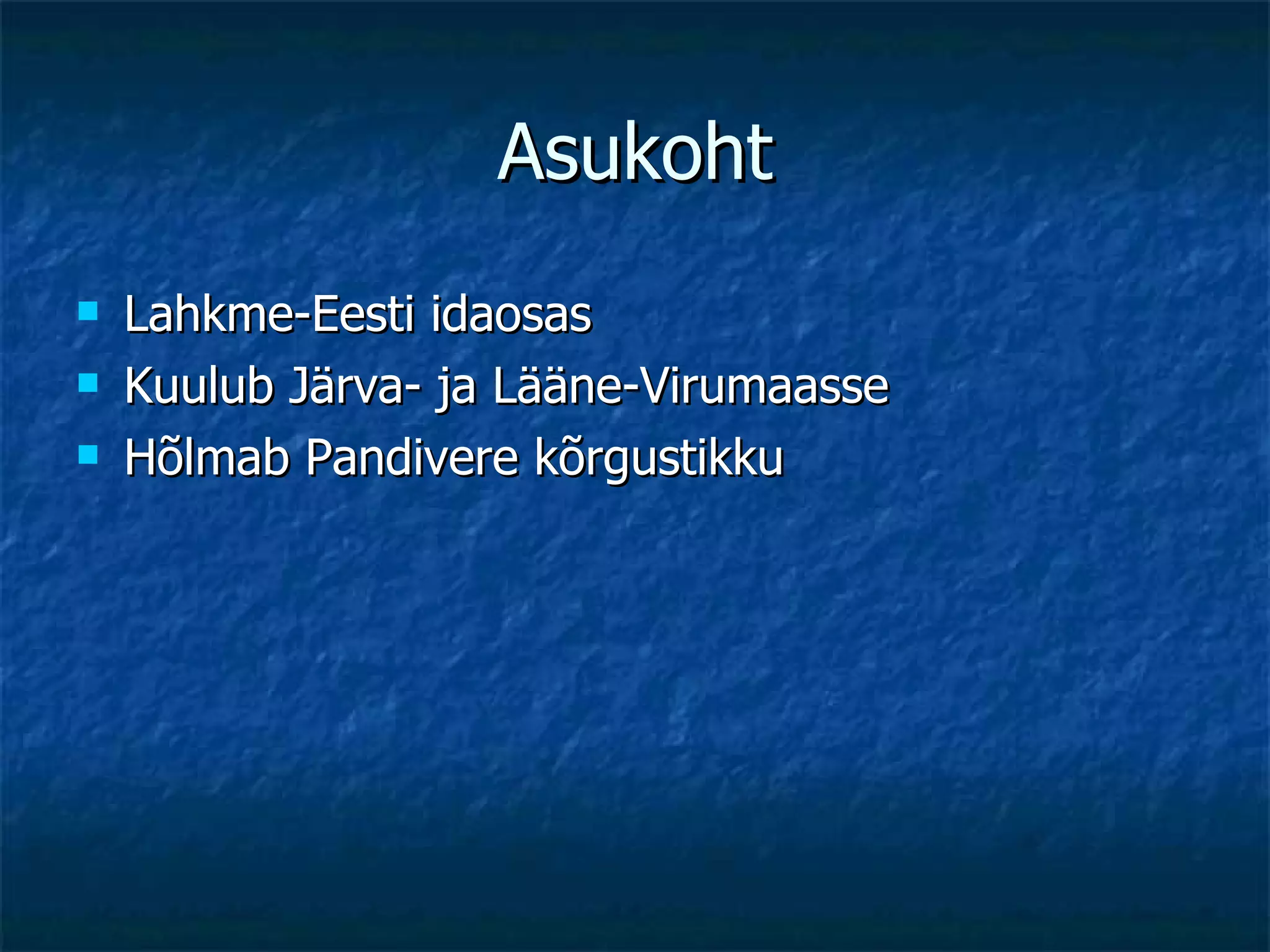 Pandivere Veekaitseala | PPT