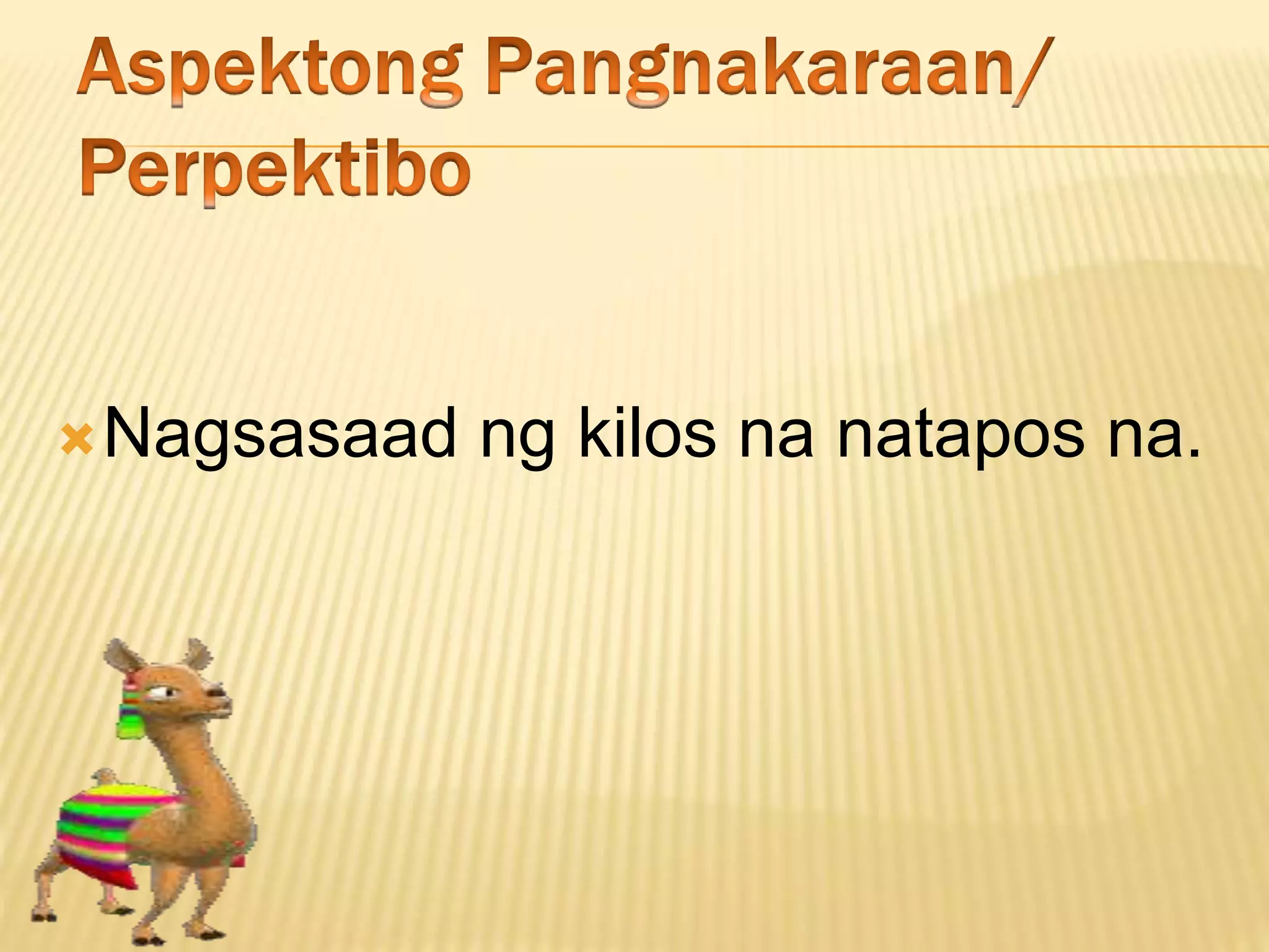 Aspekto ng Pandiwa | PPTX