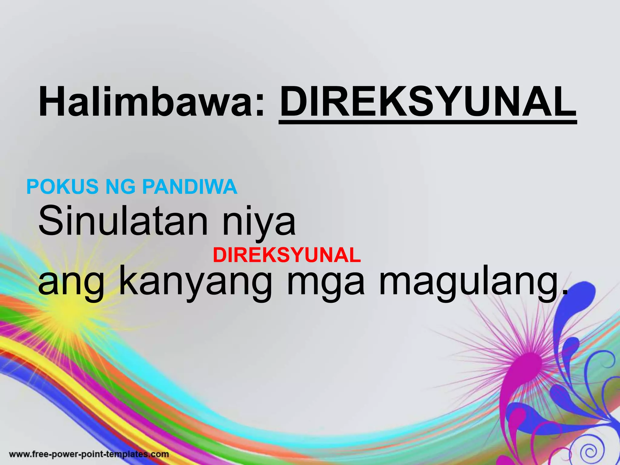 PANDIWA: Kaganapan at Pokus | PPTX