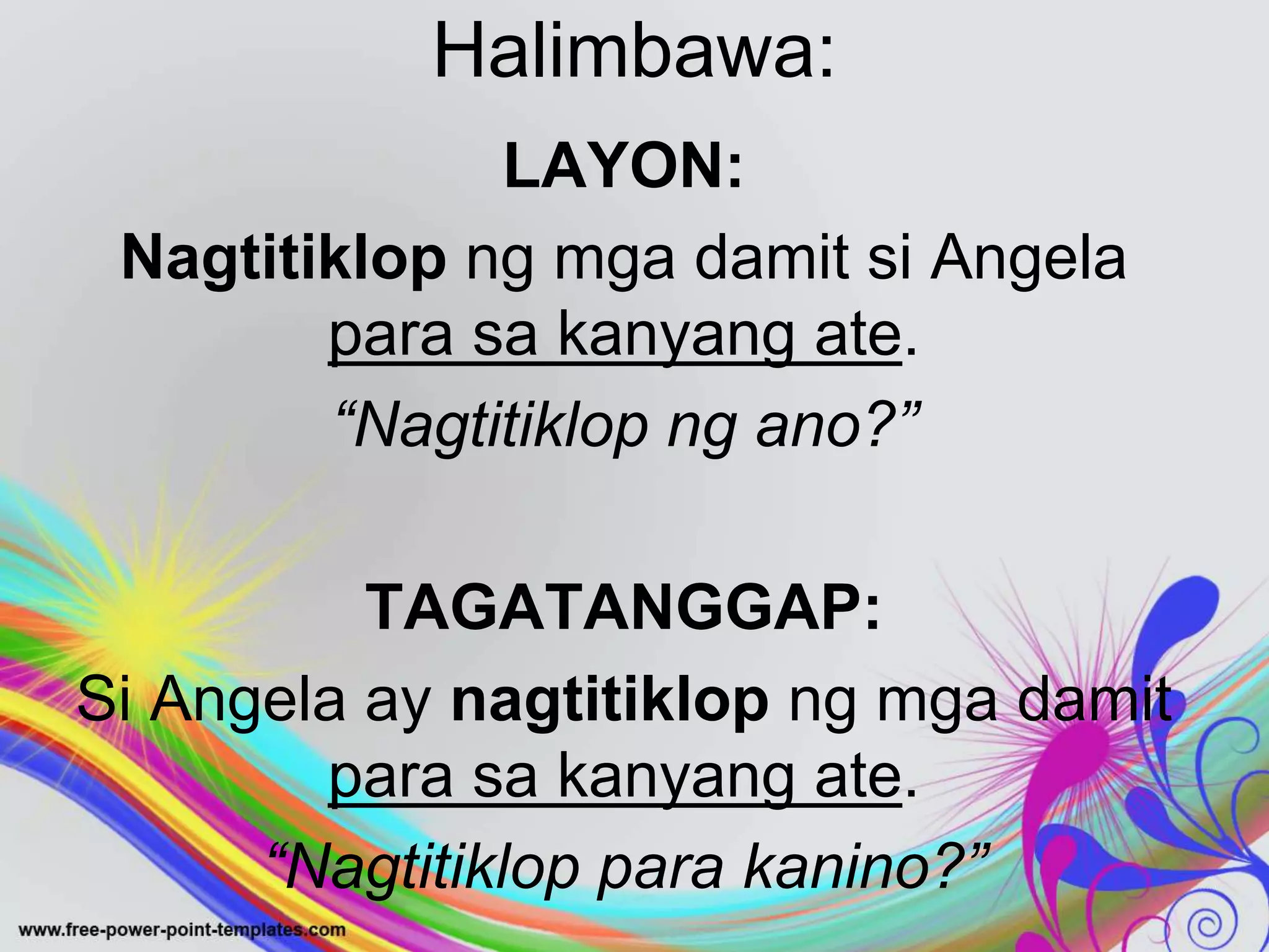 PANDIWA: Kaganapan at Pokus | PPTX