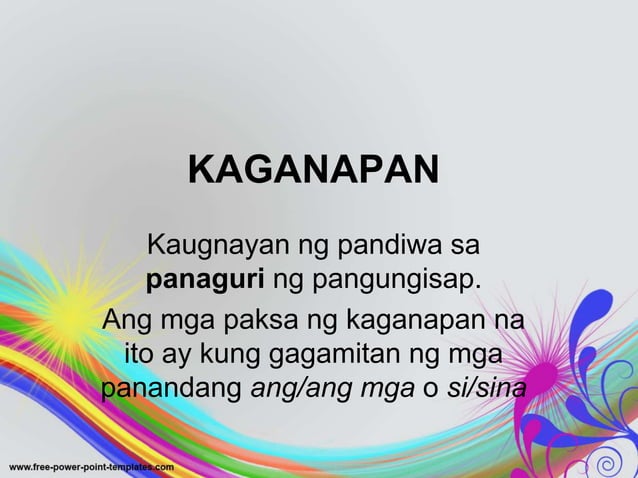 PANDIWA: Kaganapan at Pokus | PPTX