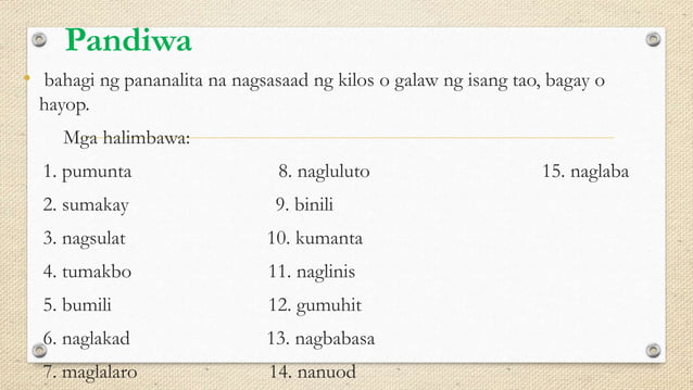 Pandiwa | PPTX
