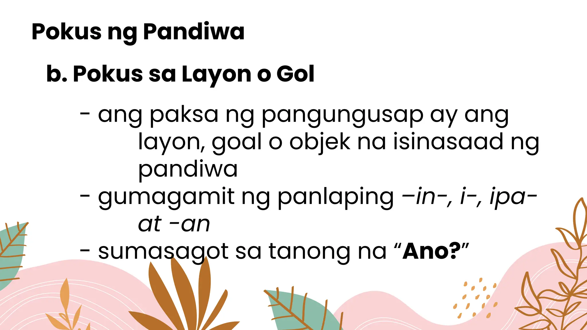 Pandiwa: Pokus ng Pandiwa, Kaganapan ng Pandiwa | PPTX