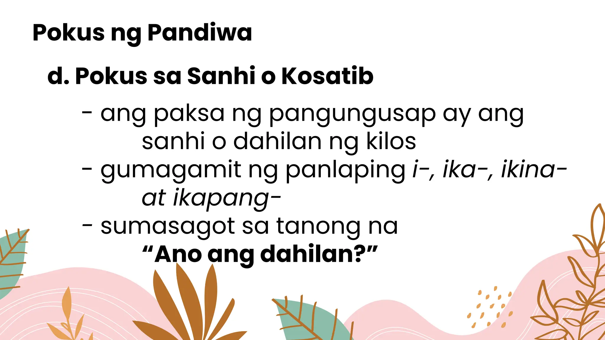Pandiwa: Pokus ng Pandiwa, Kaganapan ng Pandiwa | PPTX