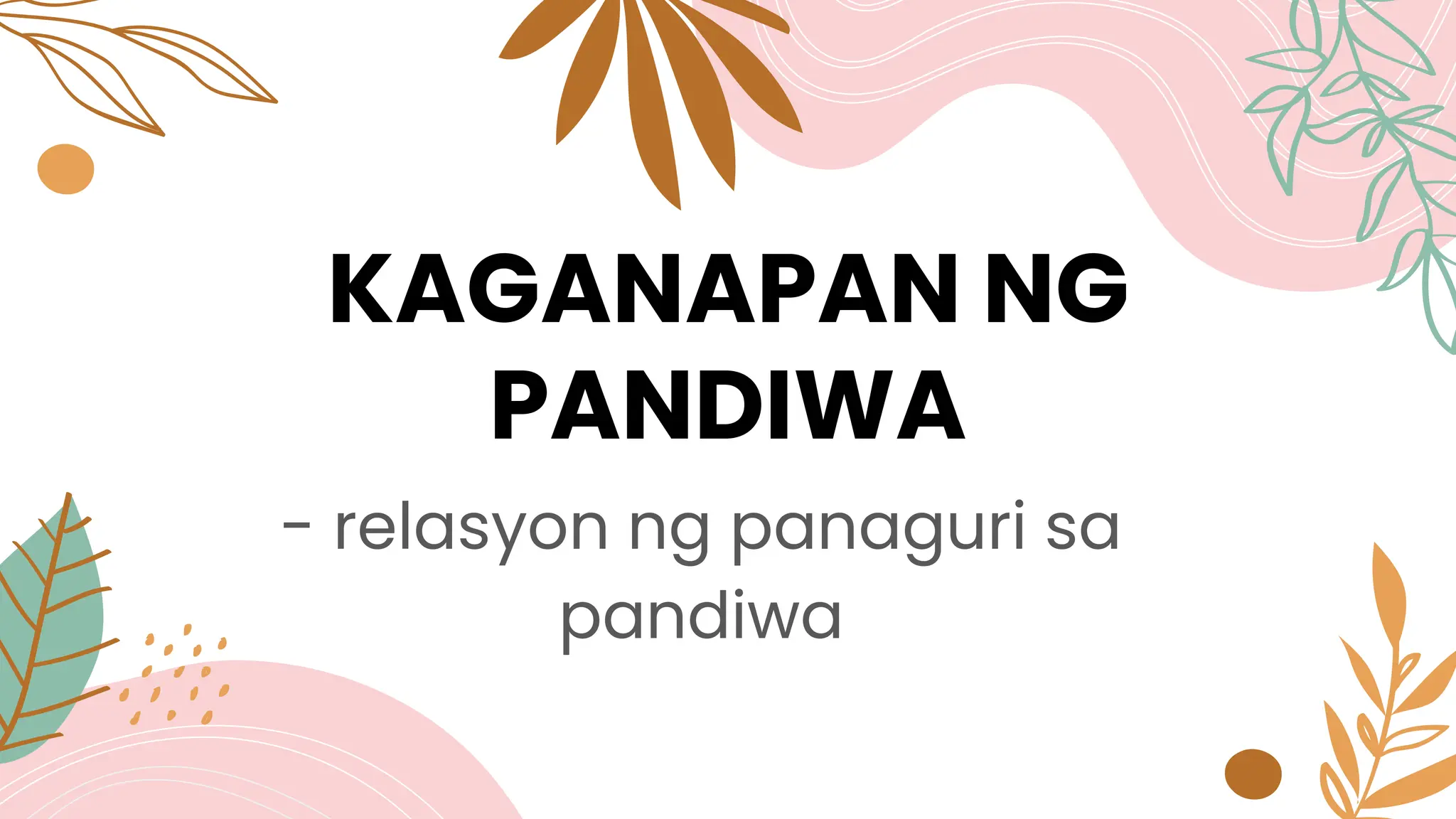 Pandiwa: Pokus ng Pandiwa, Kaganapan ng Pandiwa | PPTX