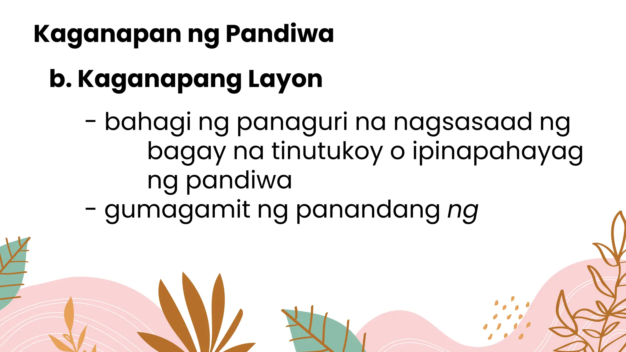 Pandiwa: Pokus ng Pandiwa, Kaganapan ng Pandiwa | PPTX
