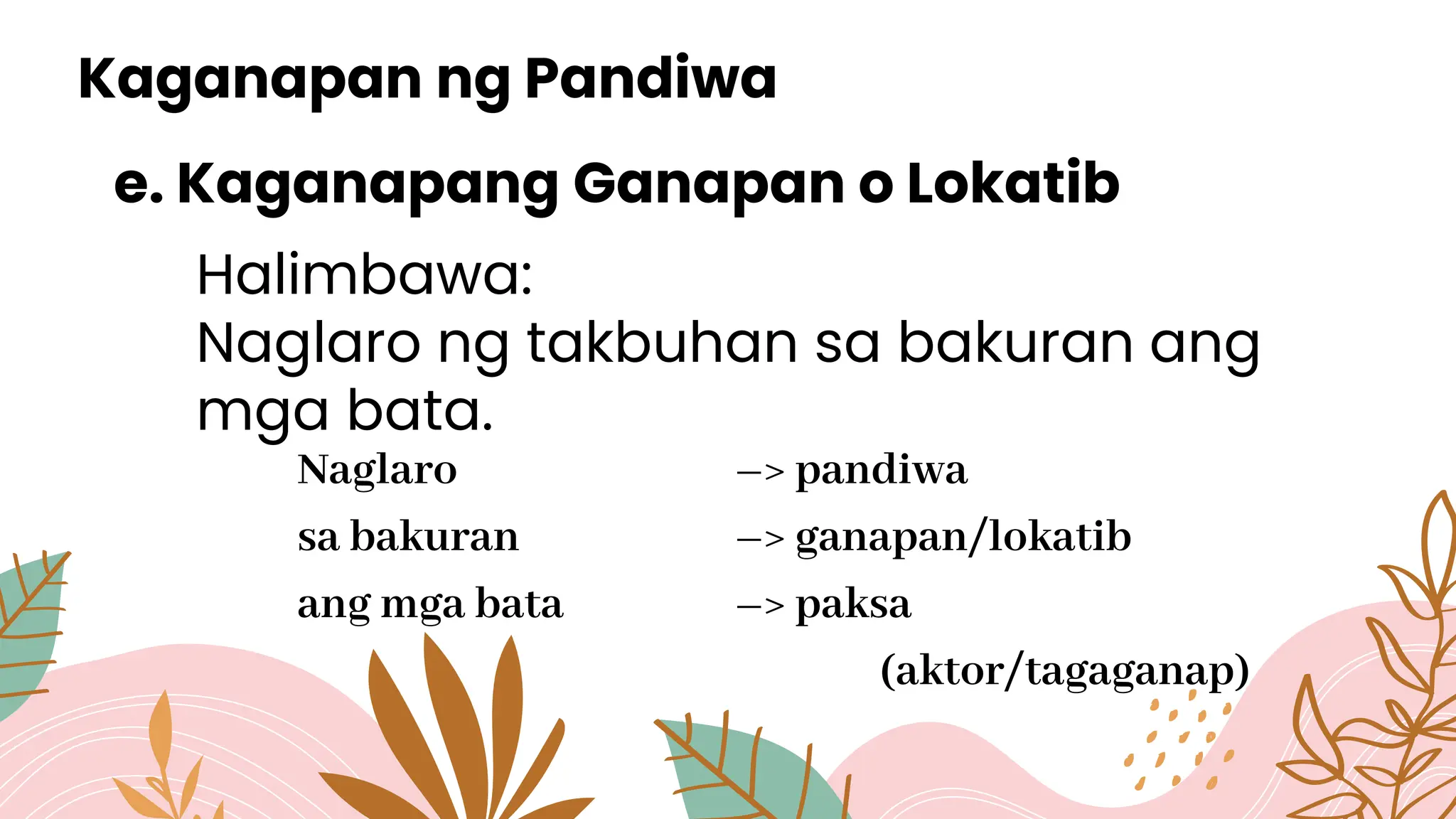 Pandiwa: Pokus ng Pandiwa, Kaganapan ng Pandiwa | PPTX
