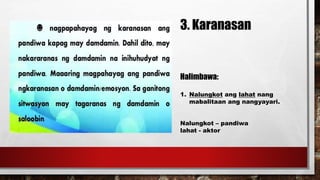 Pandiwa bilang aksiyon, pangyayari at karanasan | PPTX