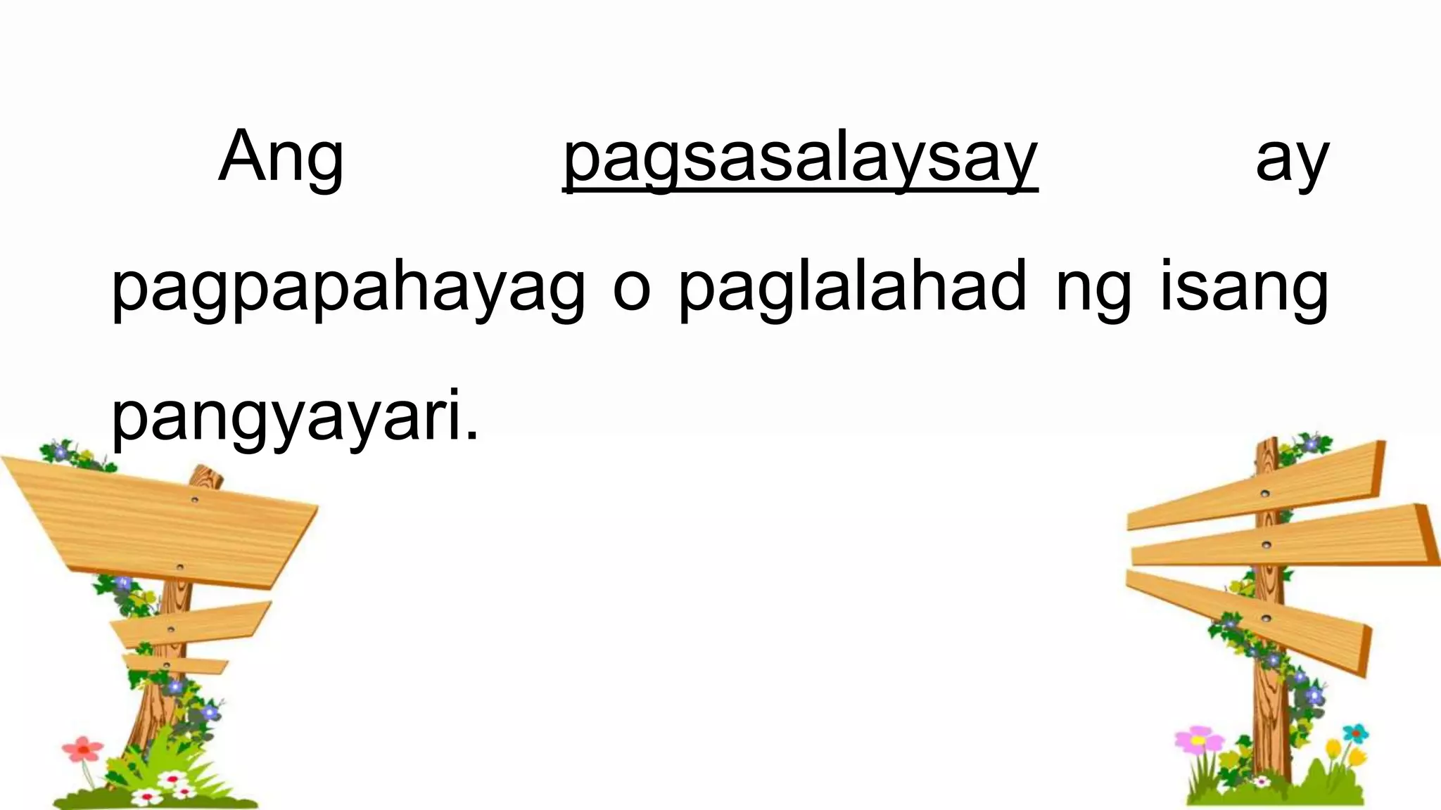 Pandiwa sa Pagsasalaysay ng Nasaksihan | PPTX