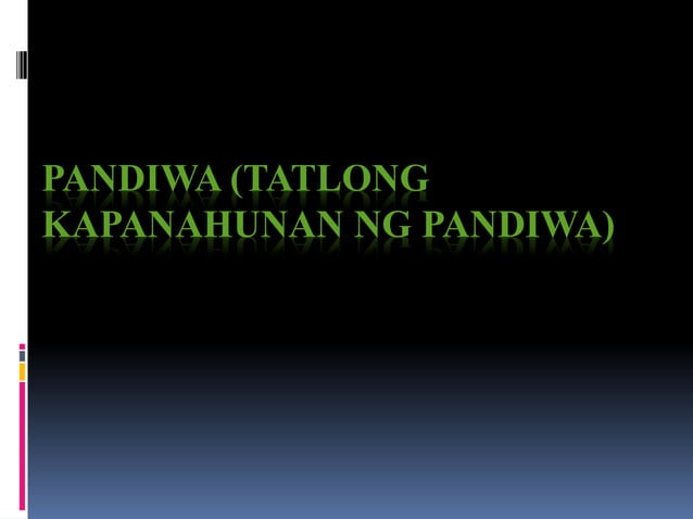 Pandiwa (tatlong kapanahunan ng pandiwa) | PPTX