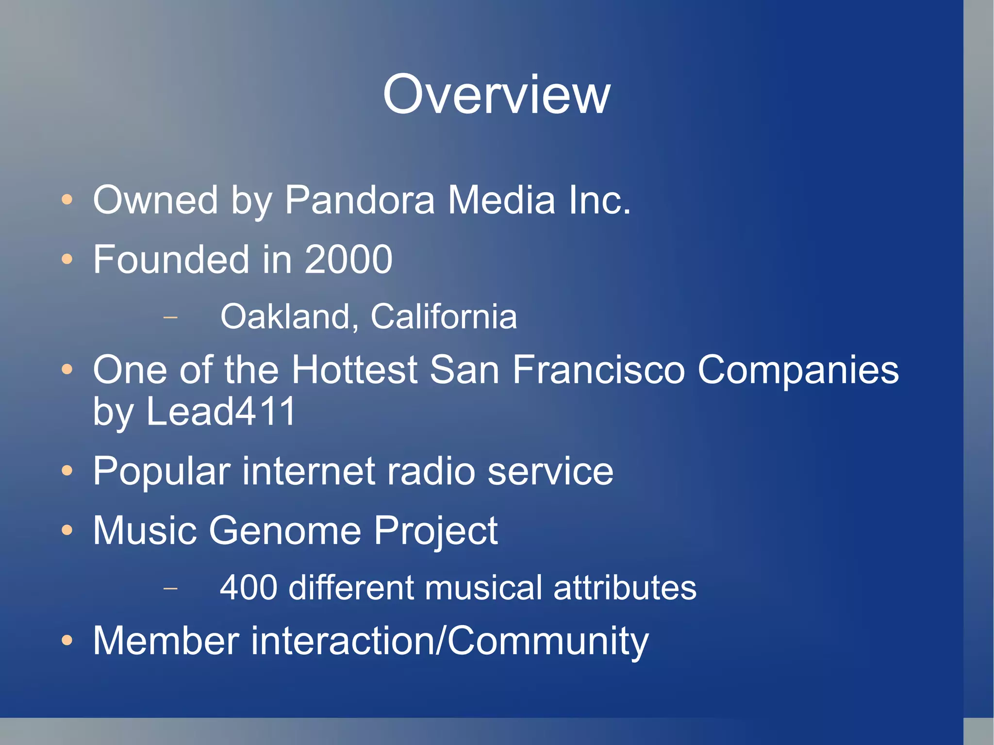 Pandora | PPT