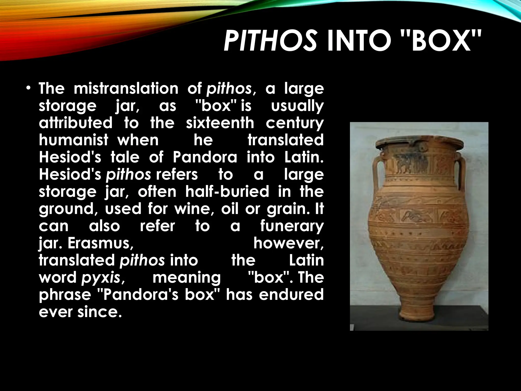 PANDORAS BOX QUESTIONS AND EXERCISES FOR G10 | PPTX