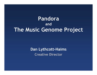 Pandora and the Music Genome Project | PDF | Digital Audio | Computer ...