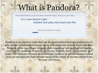 Pandora | PPT | Technology & Computing