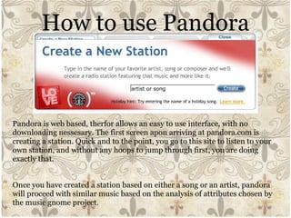 Pandora | PPT | Technology & Computing