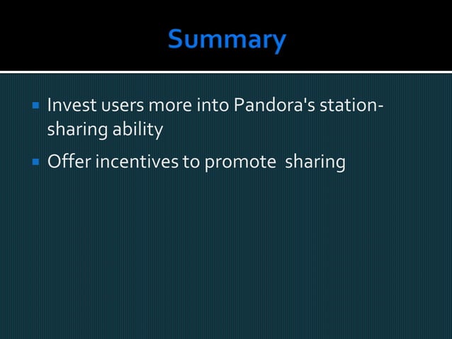 Pandora Digital Marketing Strategy : ADV 420
