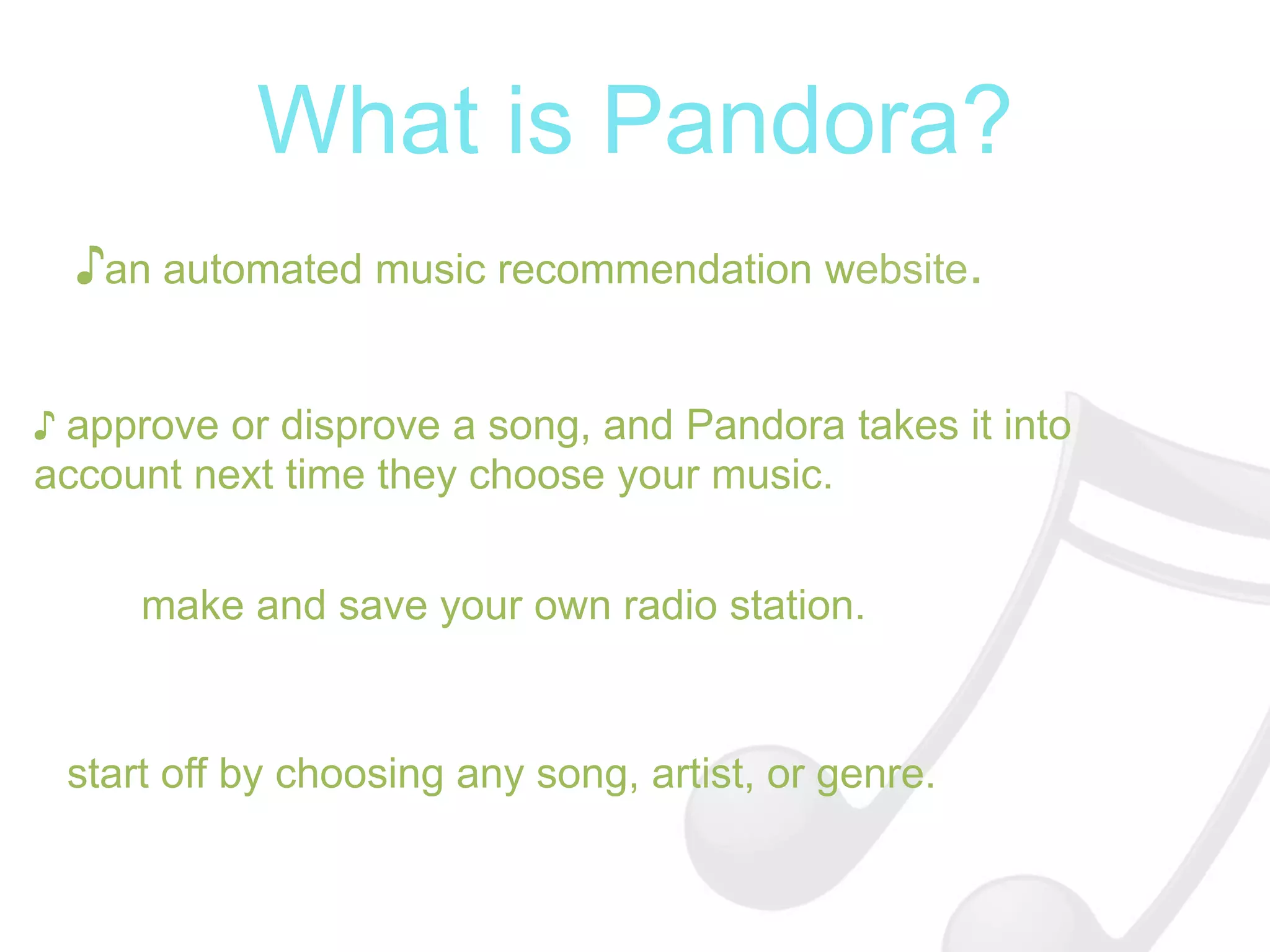 Pandora final | PPTX