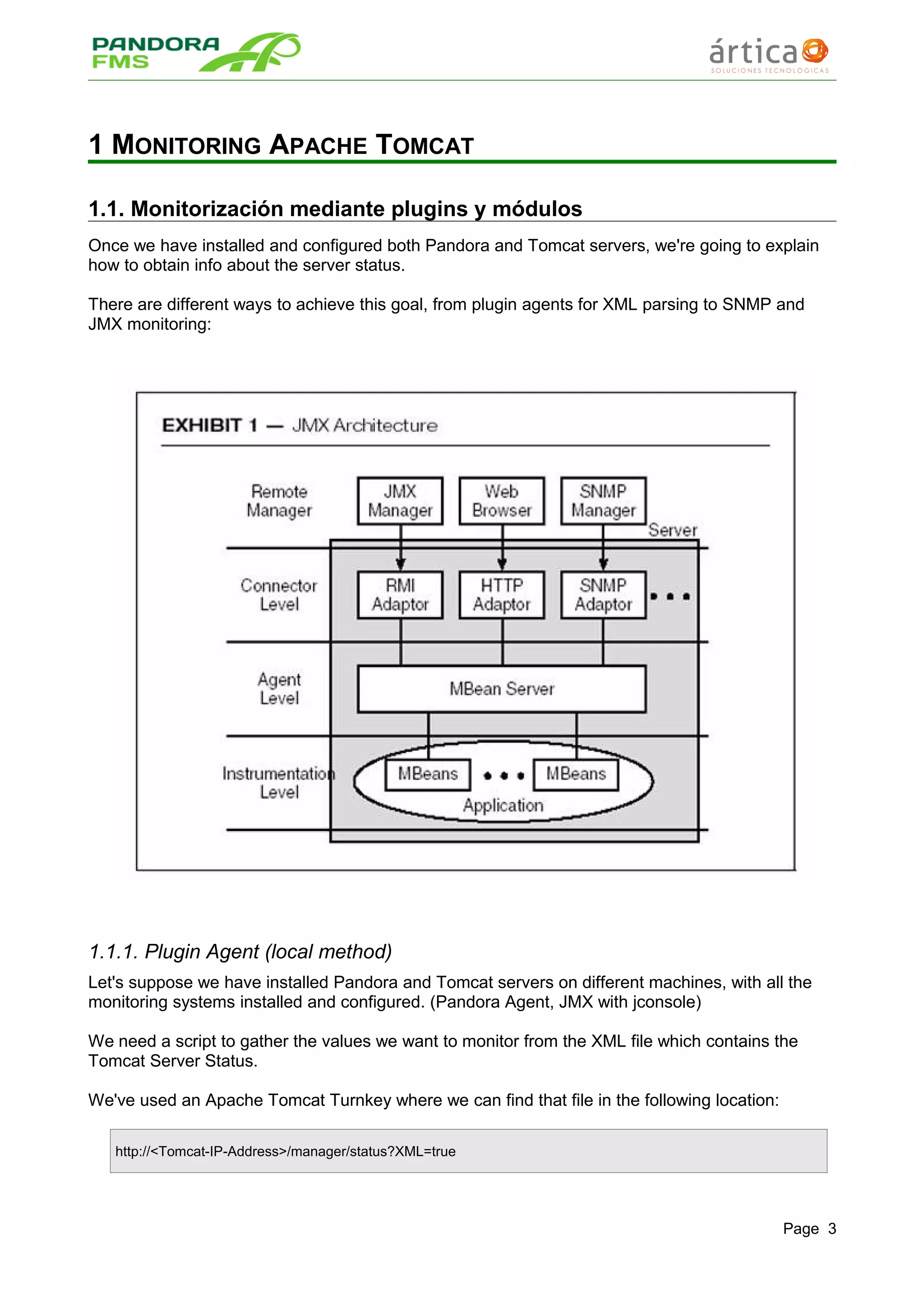 Pandora FMS: Tomcat Monitoring | PDF