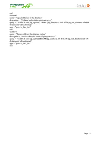 Pandora FMS: PostgreSQL Plugin | PDF