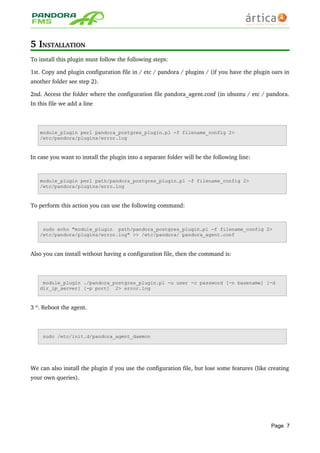 Pandora FMS: PostgreSQL Plugin | PDF