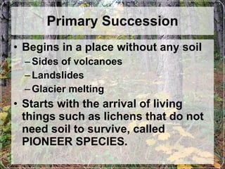 Ecological Successions | PPT