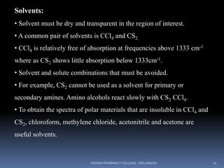 Sampling techniques of Infrared Spectroscopy | PPTX