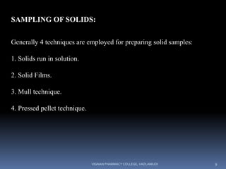 Sampling techniques of Infrared Spectroscopy | PPTX