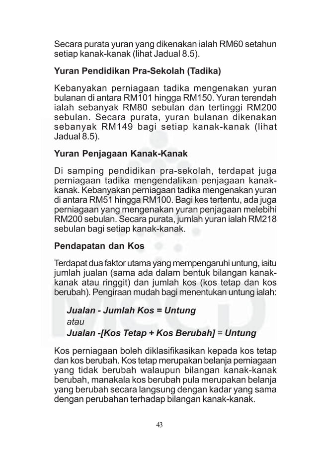 Panduan.penubuhan.tadika | PDF