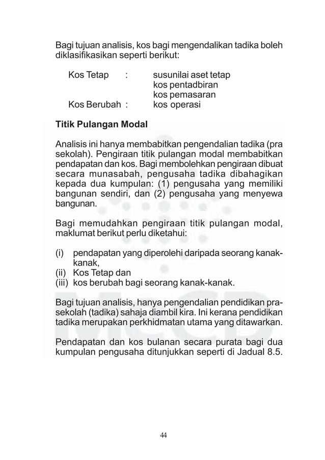 Panduan.penubuhan.tadika | PDF