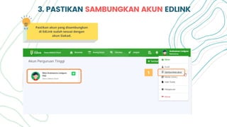 PANDUAN EDLINK Perguruan Tinggi dan Mahasiswa | PDF