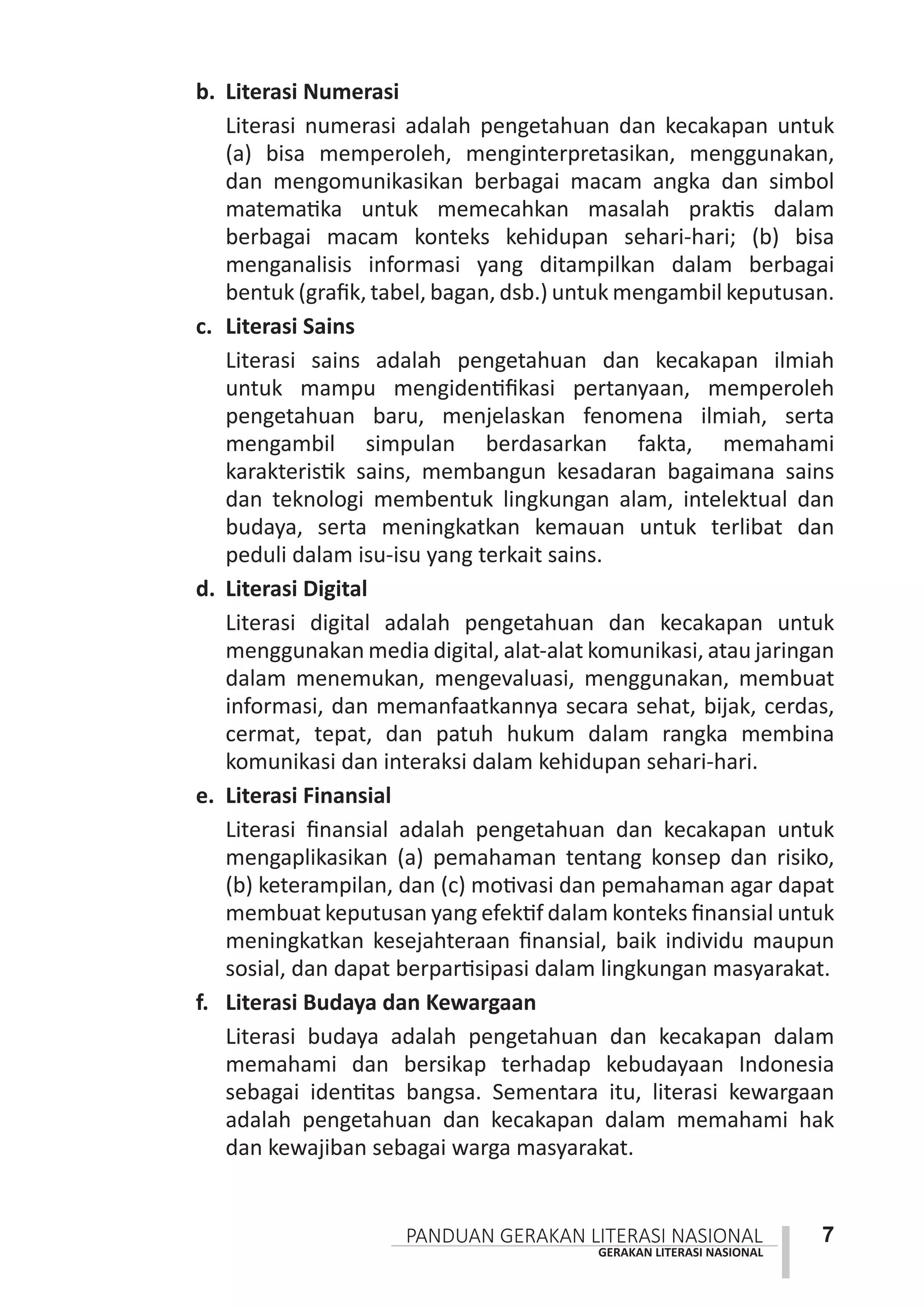 GERAKAN LITERASI NASIONAL(GLN) | PDF