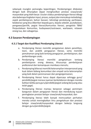 PANDUAN GERAKAN LITERASI NASIONAL | PDF