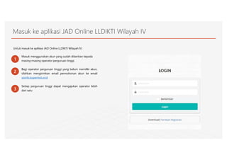 Panduan Jabatan Akademik Dosen Online (LLDIKTI Wilayah IV) | PDF