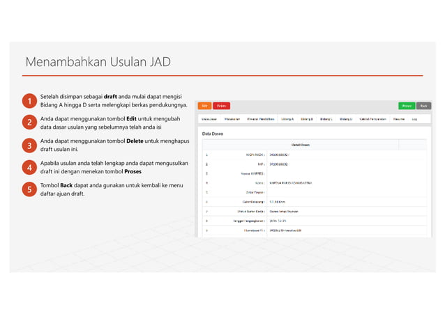 Panduan Jabatan Akademik Dosen Online (LLDIKTI Wilayah IV) | PDF