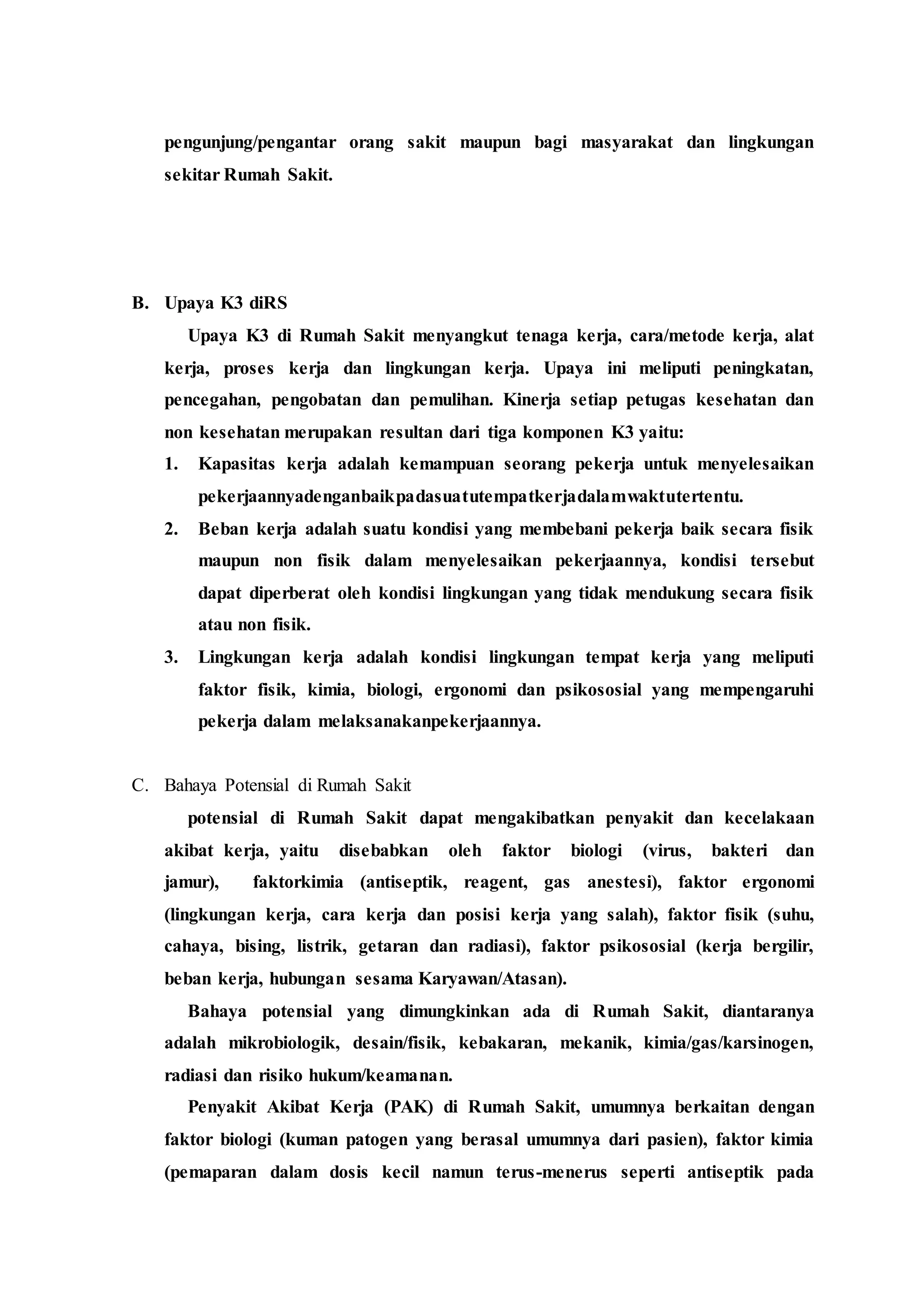 Panduan kesehatan-dan-keselamatan-kerja-rumah-sakit-k3rs | DOCX