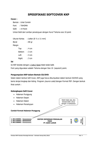 Panduan kkp-genap-20112012 | PDF