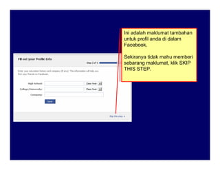 Panduan Mendaftar Akaun Facebook | PDF